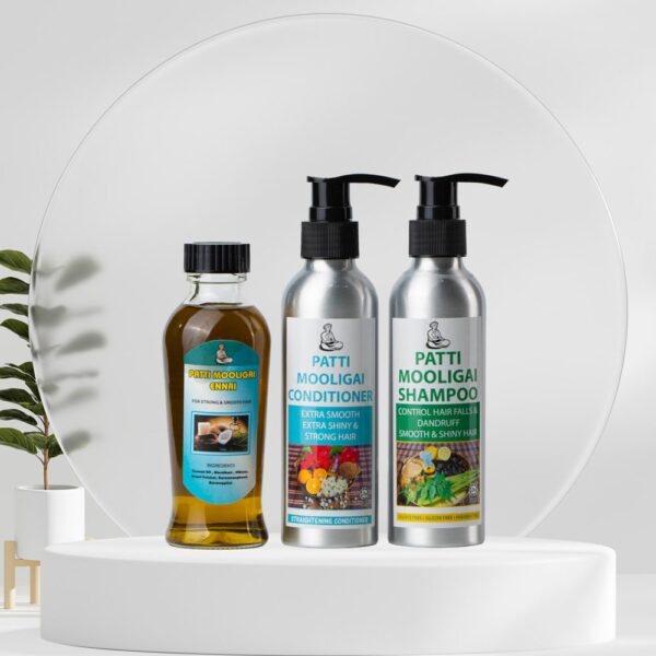 Patti Mooligai Adult Hair Oil Set - Patti Mooligai
