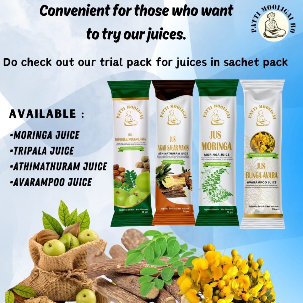 Patti Mooligai Juices Trial Pack x 5 SET - Patti Mooligai